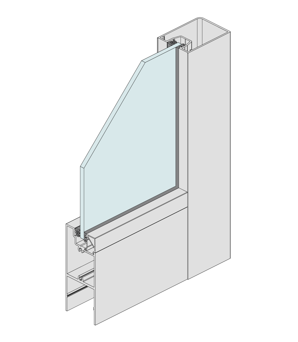 Series 51 Light Commercial Door - Design Window Solutions